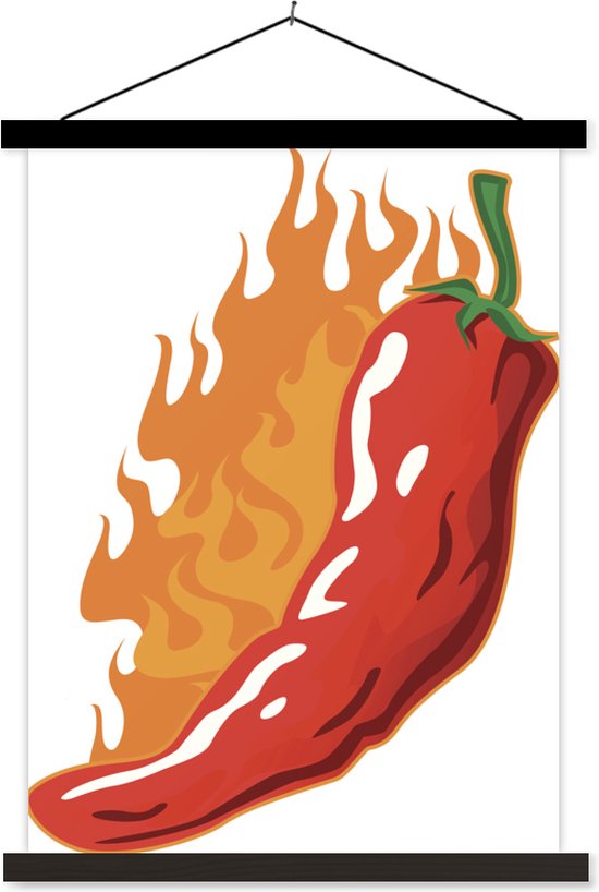 illustration d'un poster scolaire au piment jalapeño épicé lamelles ...