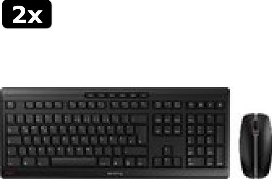 2x Cherry Stream Desktop Draadloos Toetsenbord + Muis - Qwerty | bol.com