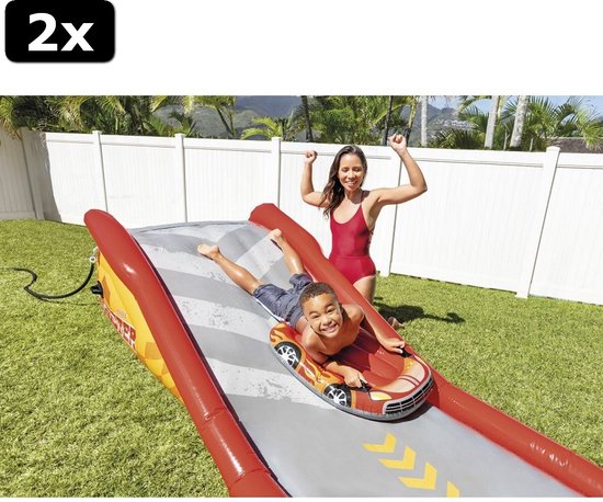 2x Intex 57167NP Racing Fun Slide 561x119x76 cm | bol.com