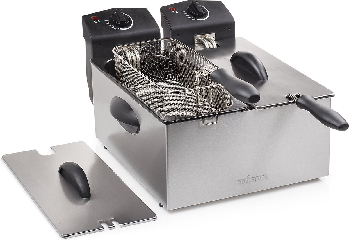 Tristar FR-6937 Dubbele Friteuse – Frituurpan 2 x 3 liter – Beiden pannen zijn apart... | bol.com