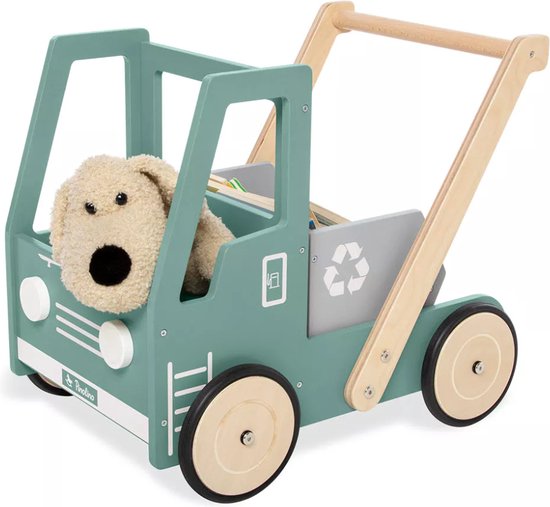 Pinolino Loopwagen | Kiepwagen | Pinolino Fred Groen, Hout | bol