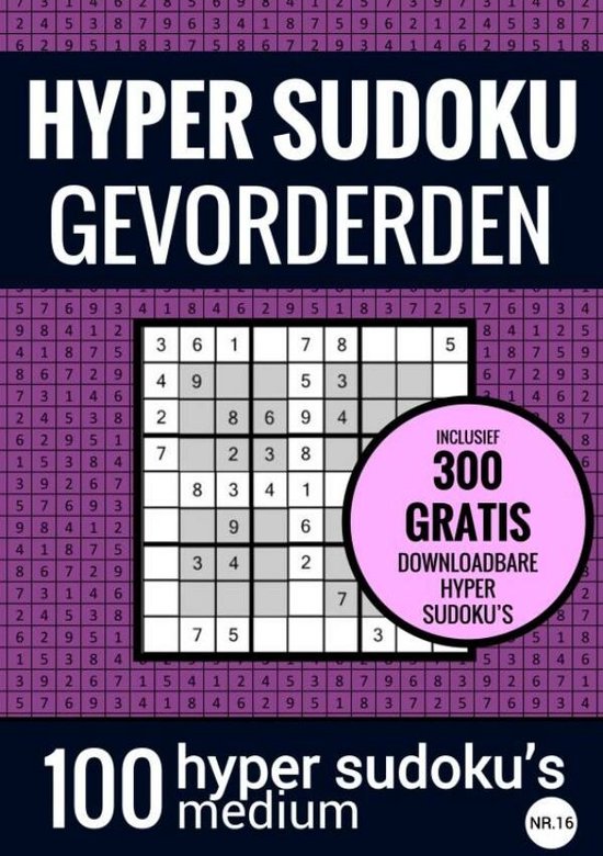 Sudoku Medium: HYPER SUDOKU - nr. 16 - Puzzelboek met 100 Medium ...