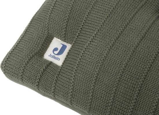 Jollein - Boxkleed (Leaf Green) - Pure Knit - Biologisch Katoen ...