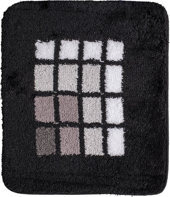 Wicotex - Badmat set - Badmat - Toiletmat - Bidetmat Zwarte rand ...