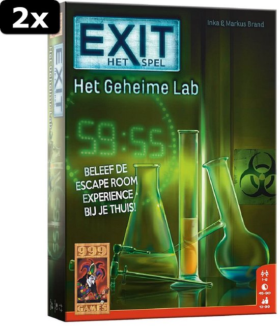 2x EXIT- het geheime lab | Games | bol