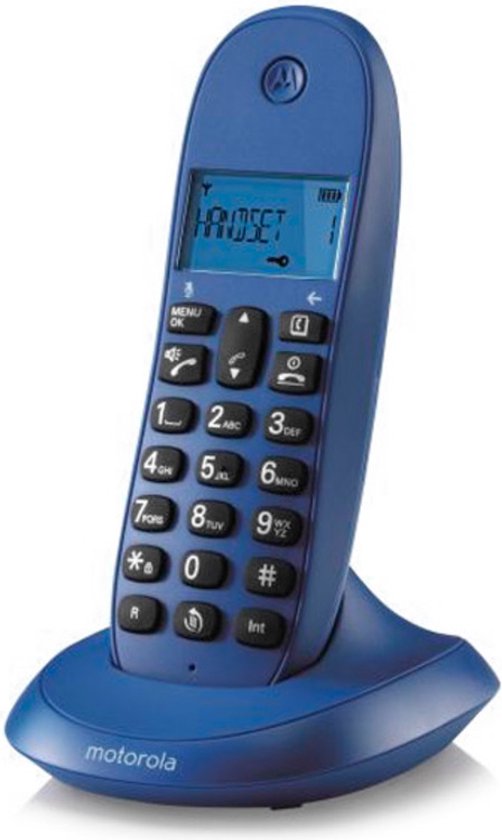 Motorola C1001lb+ Draadloze Vaste Telefoon Blauw | bol.com