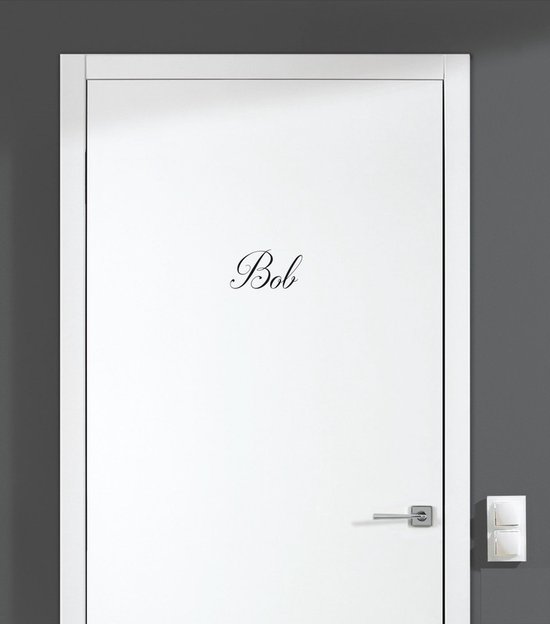 Deursticker Met Naam - Bob | bol.com