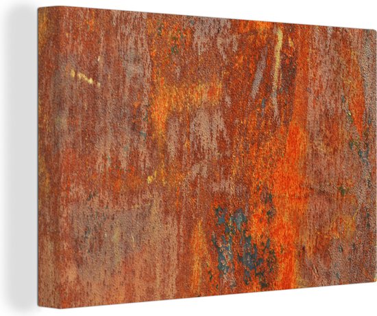Canvas Schilderij Roest - Industrieel - Staal - 140x90 cm ...