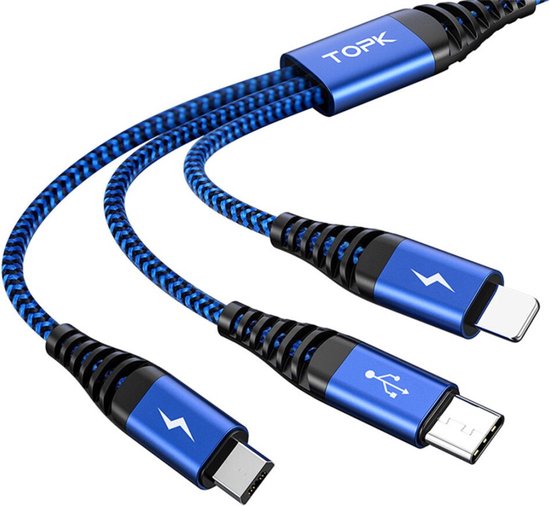 Drie in Een data kabel | bol.com
