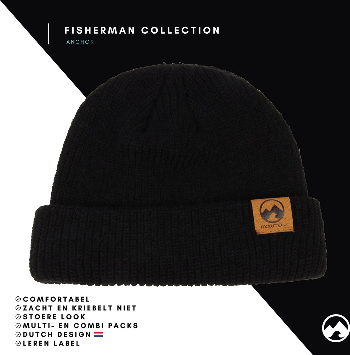 MowMow® Muts | Fisherman | Beanie | One Size Fits All | Unisex ...