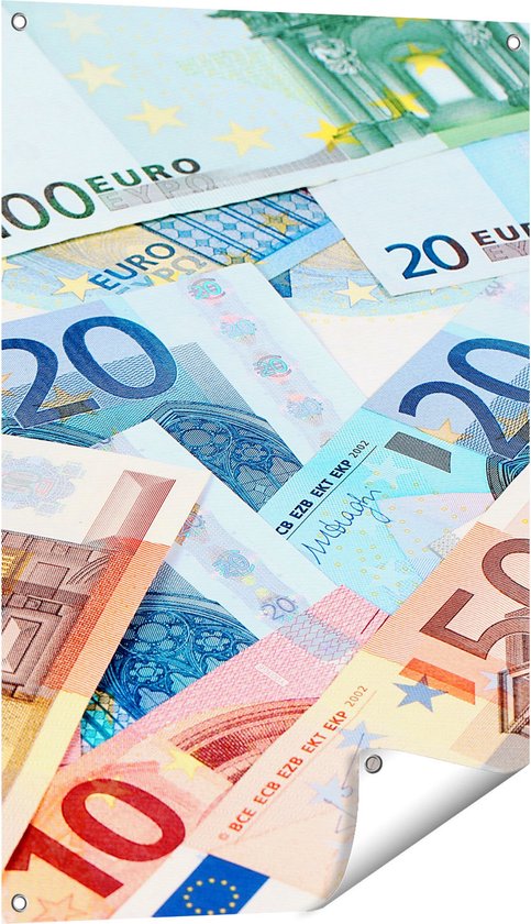 Gards Tuinposter Euro Geld Biljetten - Briefjes - 60x90 cm - Tuindoek ...