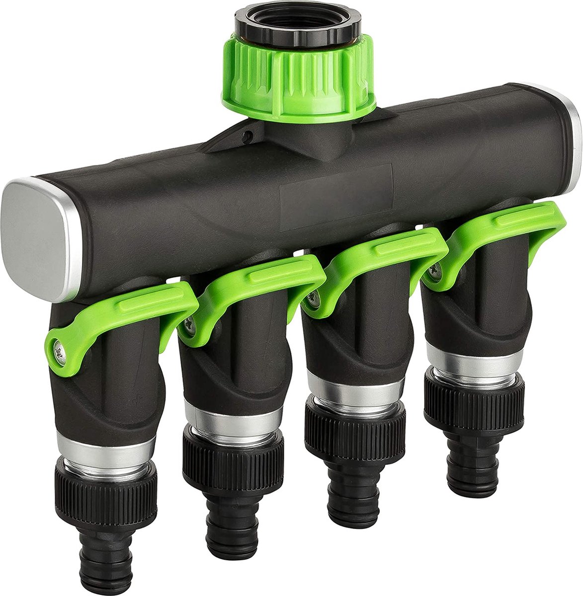 Dunlop 4-weg verdeler water - vrij verstelbare waterverdeler met snelkoppeling 3/4... | bol.com