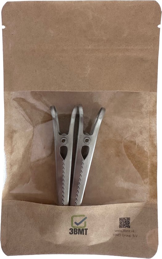 3BMT Vershoud Knijpers - Afsluitclips - RVS - Beste Afsluitclips - Set ...