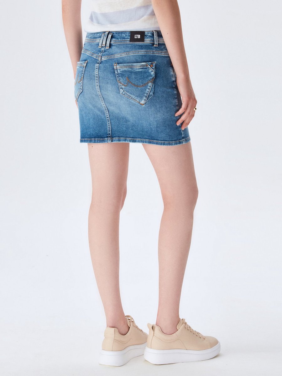 LTB Jeans Adrea Dames Rokken - Lichtblauw - XS (34) | bol.com