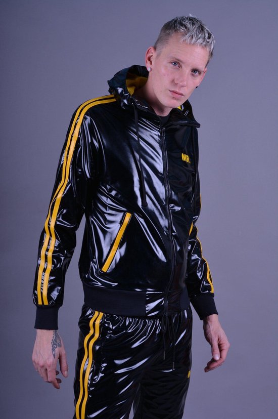 PVC Tracksuit Jasje met Gele Strepen | bol.com