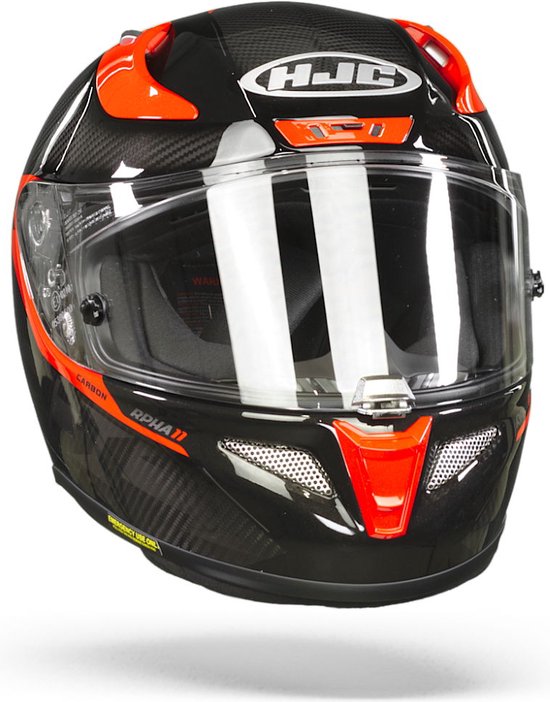HJC Rpha 11 Carbon Bleer Black Red M - Maat M - Helm | bol