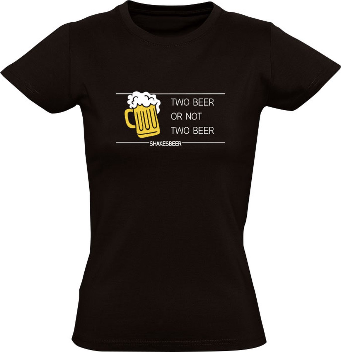 Two beer or not two beer Dames t-shirt | feest | bier | zuipen ...