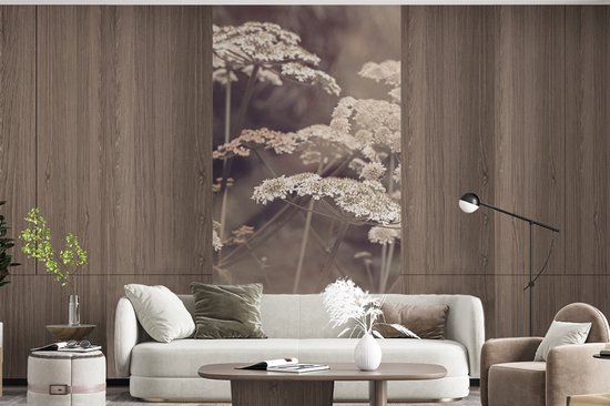 Plant - Wit - Natuur - Bloemen - Behangpapier | bol