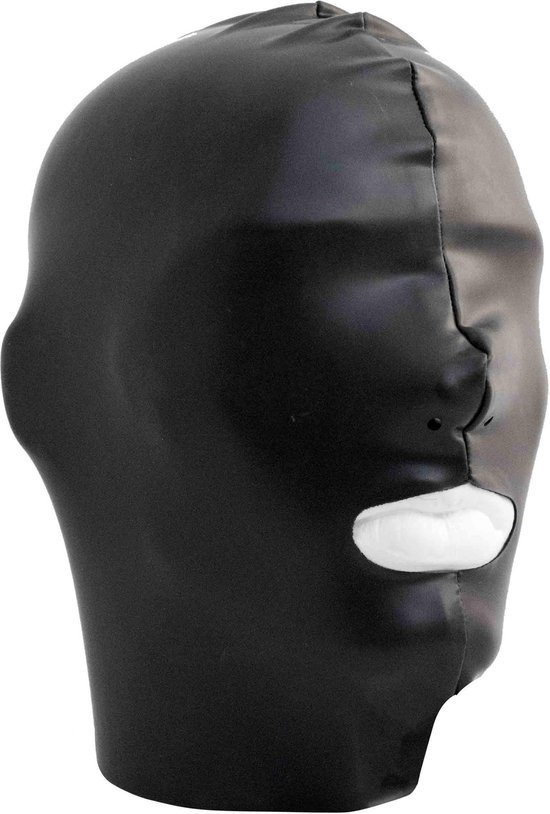 Mister B - Datex Hood Mouth Open Only - Bondage / SM Masks Zwart | bol