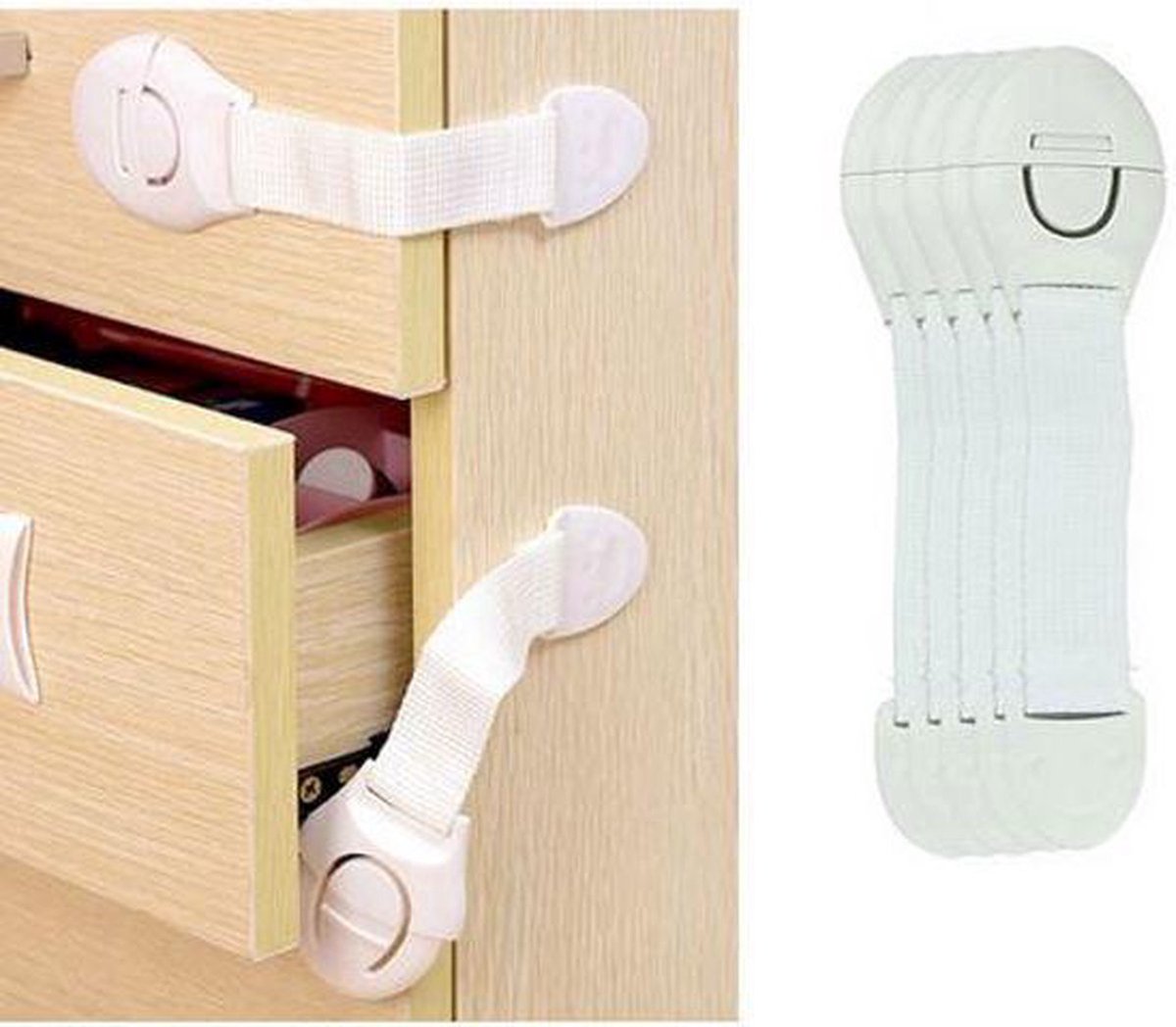 Kinderslot kastjes - Zelfklevend kinderslot - Dubbel op slot ...