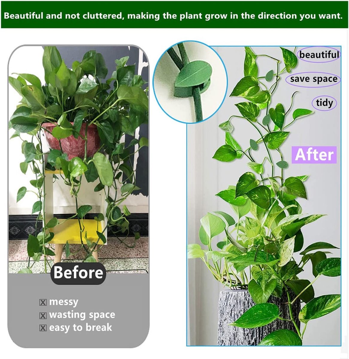 Plugstore - 100x stuks klimplanten bevestiging aan de muur ...