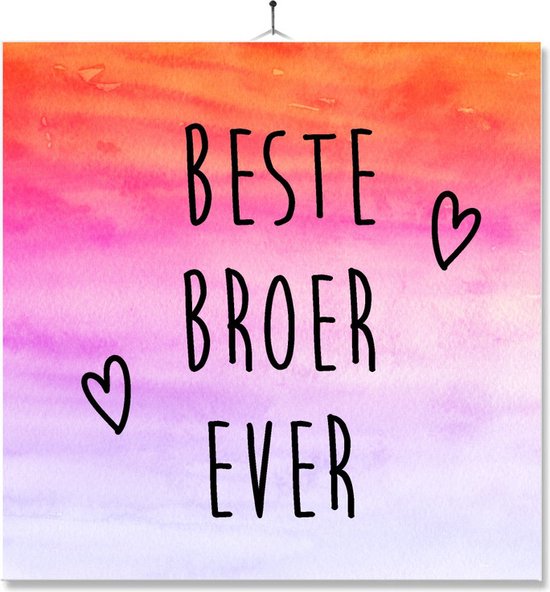 Tegel Met Opdruk | Geschenk | Kado | Beste broer ever | bol