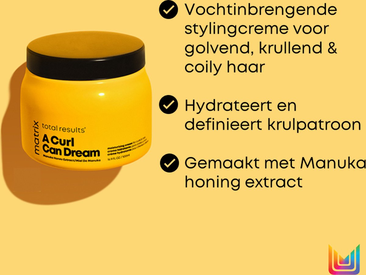 Matrix - A Curl Can Dream Leave-in-Crème - Voor krullen en kroeshaar ...