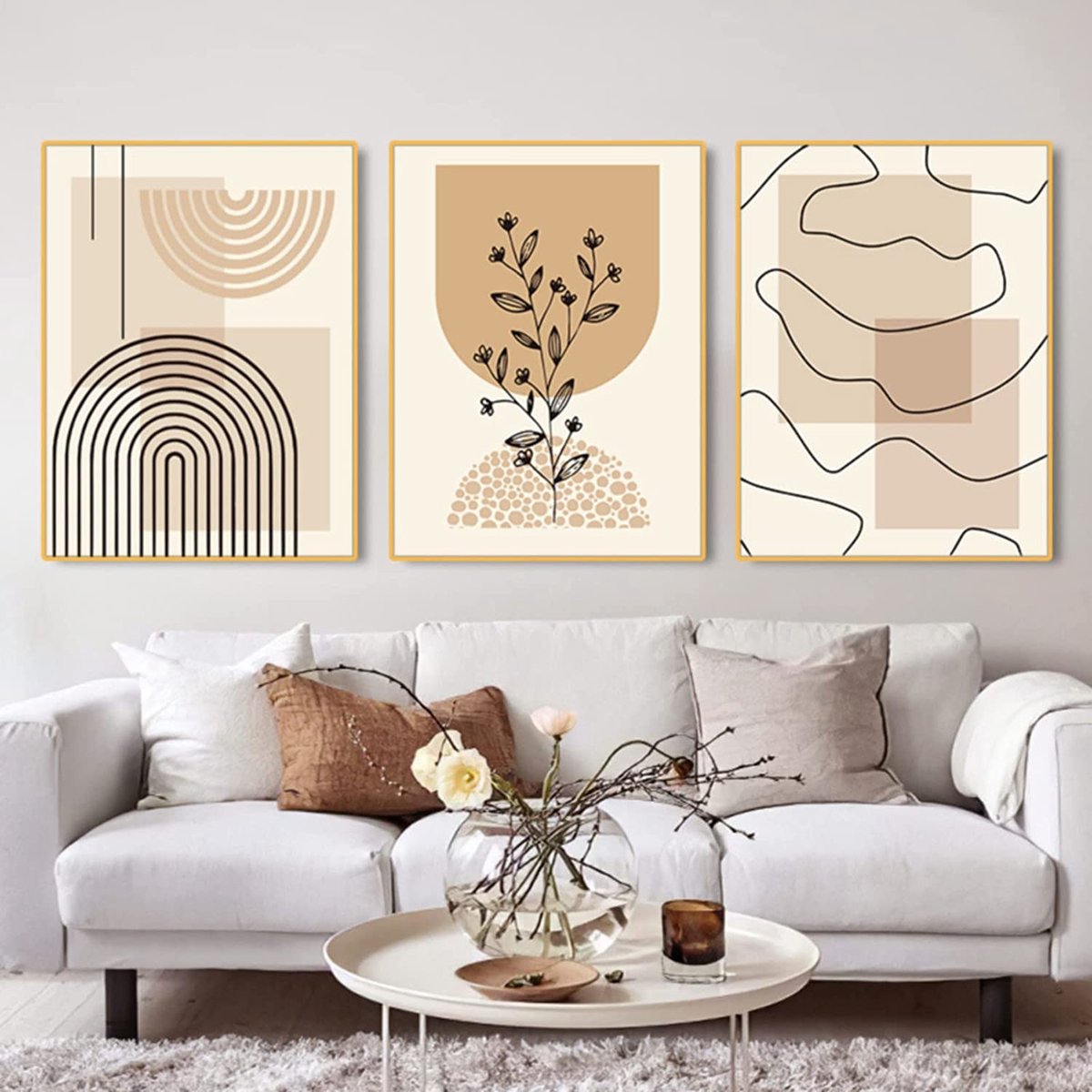 Set van 3 premium posters, moderne afbeeldingen, zonder lijst ...