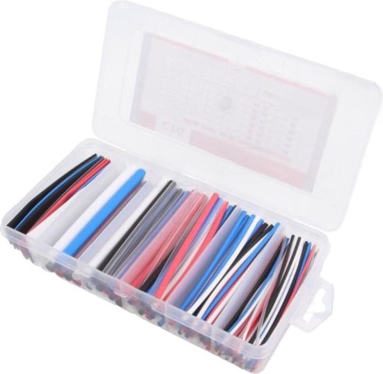 Krimpkous set 170 delig, diverse kleuren, lengtes, diameters | bol