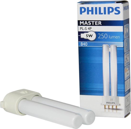 Philips PL-S 5W 840 4P MASTER Koel Wit - 4-Pin. | bol.com