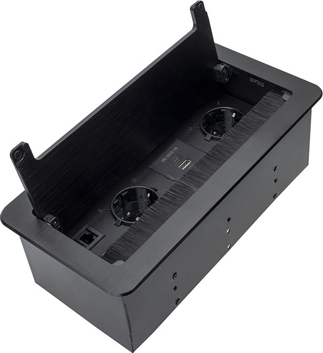 Inbouw Stekkerdoos met USB - Verdeelstekker met verborgen stopcontacten ...