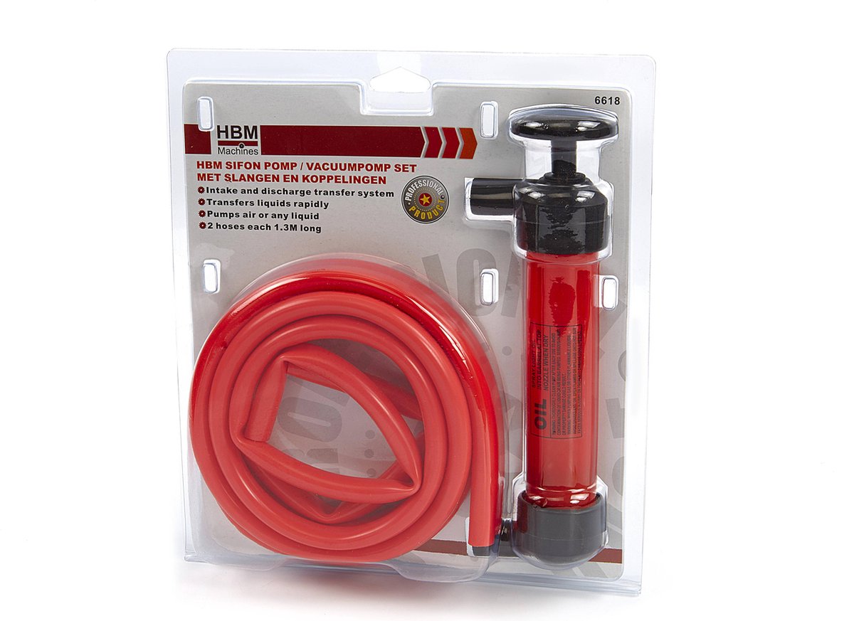 bol.com | HBM Sifon pomp / Vacuumpomp / Hevelpomp set met slangen en ...