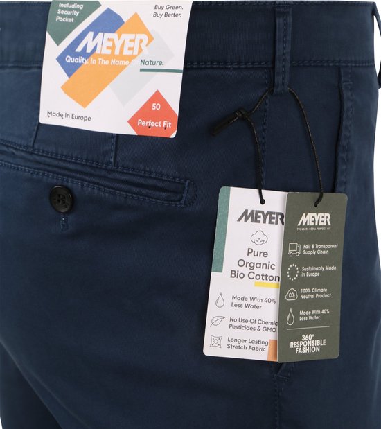 Meyer - Chino Rio Royal Blauw - Maat 56 - Modern-fit | bol.com