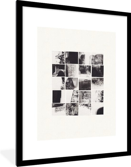 Mozaïek - Abstract - Zwart - Wit | bol.com