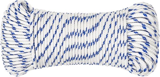 vidaXL Boot touw 3 mm 50 m polypropyleen wit | bol.com