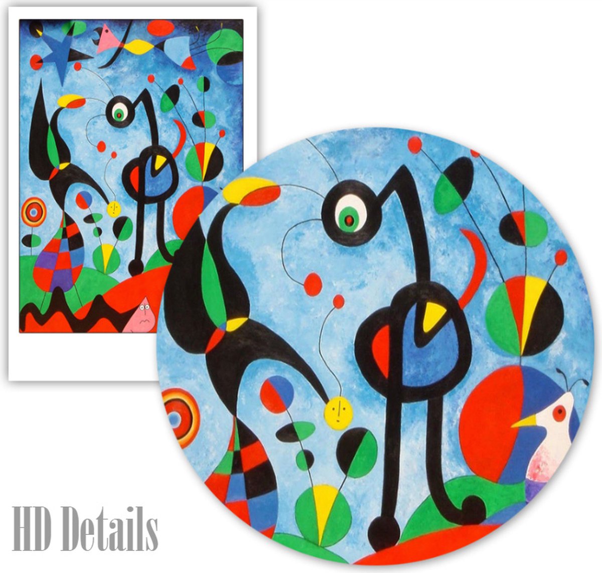 Allernieuwste.nl® Canvas Schilderij Joan Miro The Garden 1925 - Poster ...