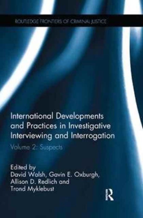 Routledge Frontiers of Criminal Justice- International Developments and Practices in... | bol.com