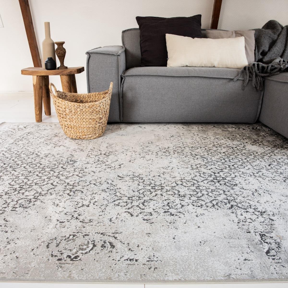 Vintage Vloerkleed Beige - Meadow - Viscose - 120 x 180 cm - (S) | bol.com