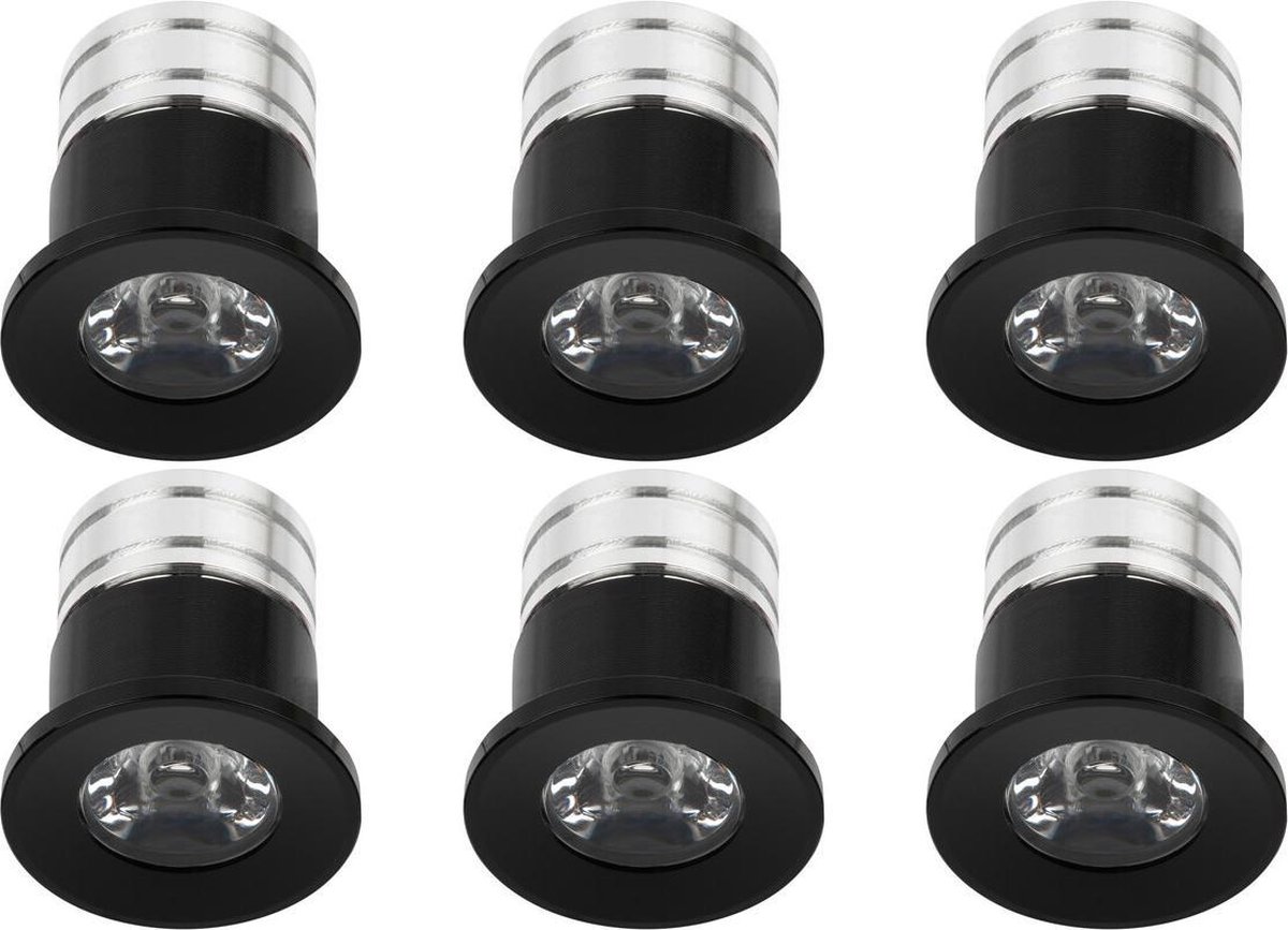LED Veranda Spot Verlichting 6 Pack - 3W - Warm Wit 3000K - Inbouw ...