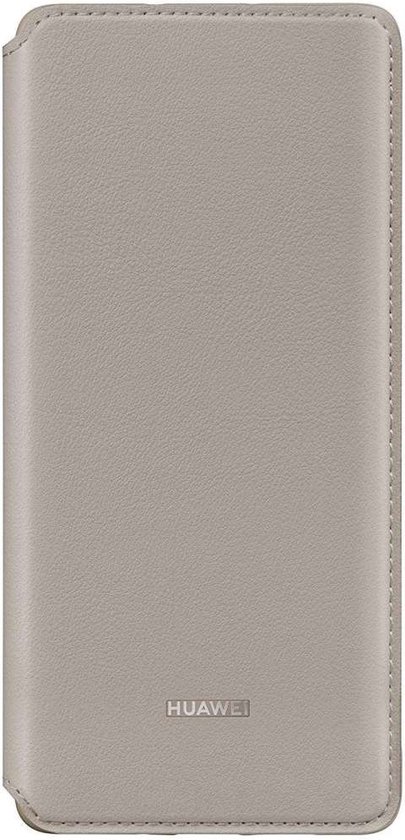 Huawei flip wallet cover - Khaki - voor Huawei P30 Pro | bol