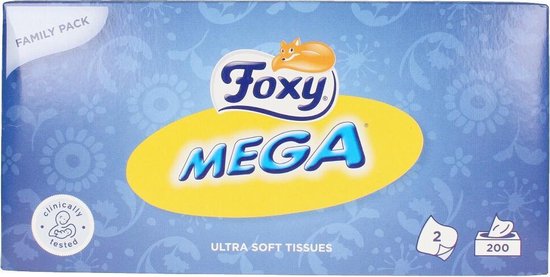 Foxy Mega Tissues 200 Units | bol