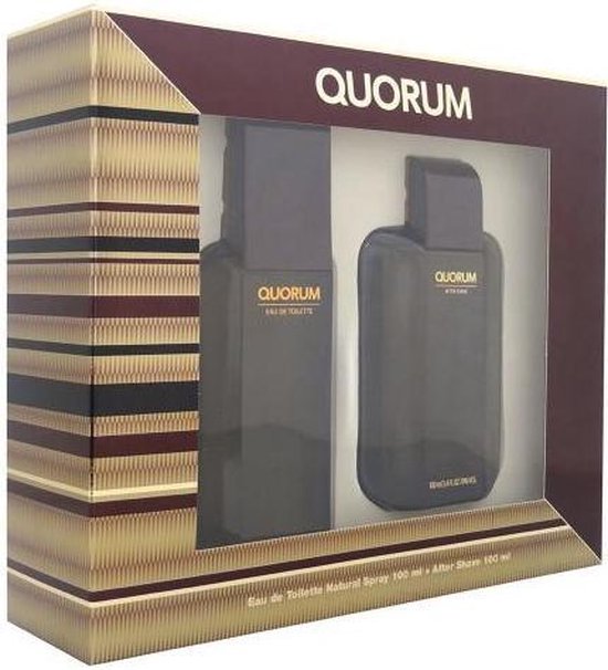 QUORUM by Antonio Puig - Gift Set - 100 ml Eau De Toilette Spray + 100 ...