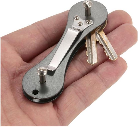Aluminium slimme sleutelhouder organizer clip map sleutelhanger pocket ...