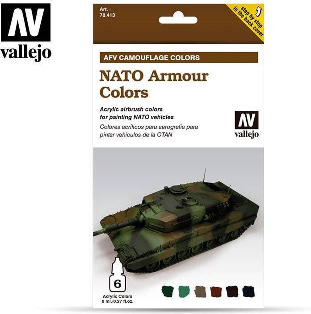 Vallejo 78413 NATO Armour Colors - Acryl set Verf set | bol.com