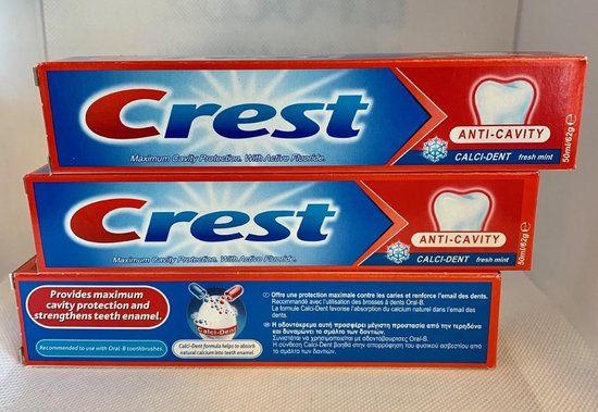 Crest Anti-Cavity Fresh Mint 50ml 3 Stuks | bol.com