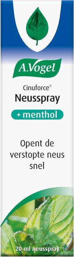 Cinuforce neusspray + menthol 20 ml | bol.com
