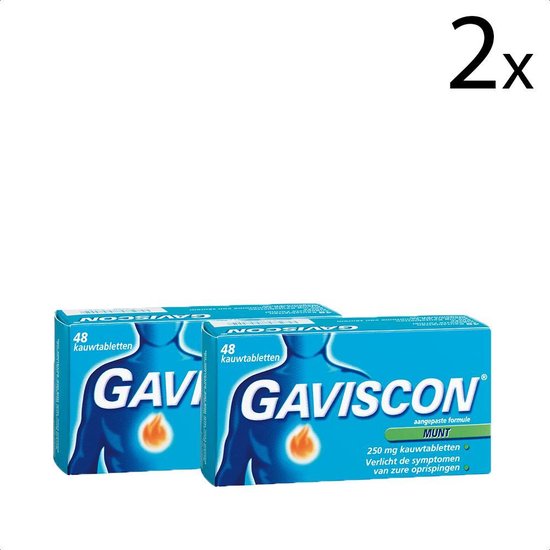 Gaviscon Kauwtabletten - 48 stuks x2 | bol