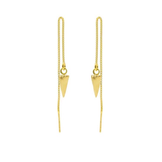 Karma Pull Through Doortrek Oorbellen Round Cone Goud | bol