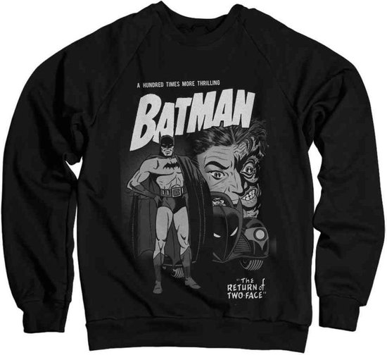 DC Comics Batman Sweater/trui -M- Return Of Two-Face Zwart | bol