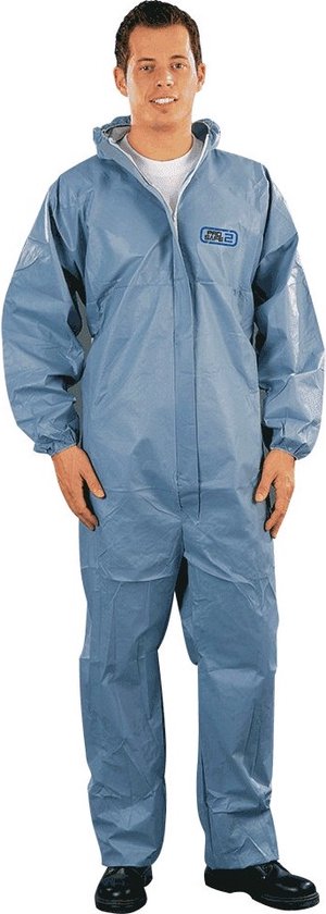 ProSafe 2 chemisch bestendig wegwerpoverall Blauw L 25 stuks | bol.com